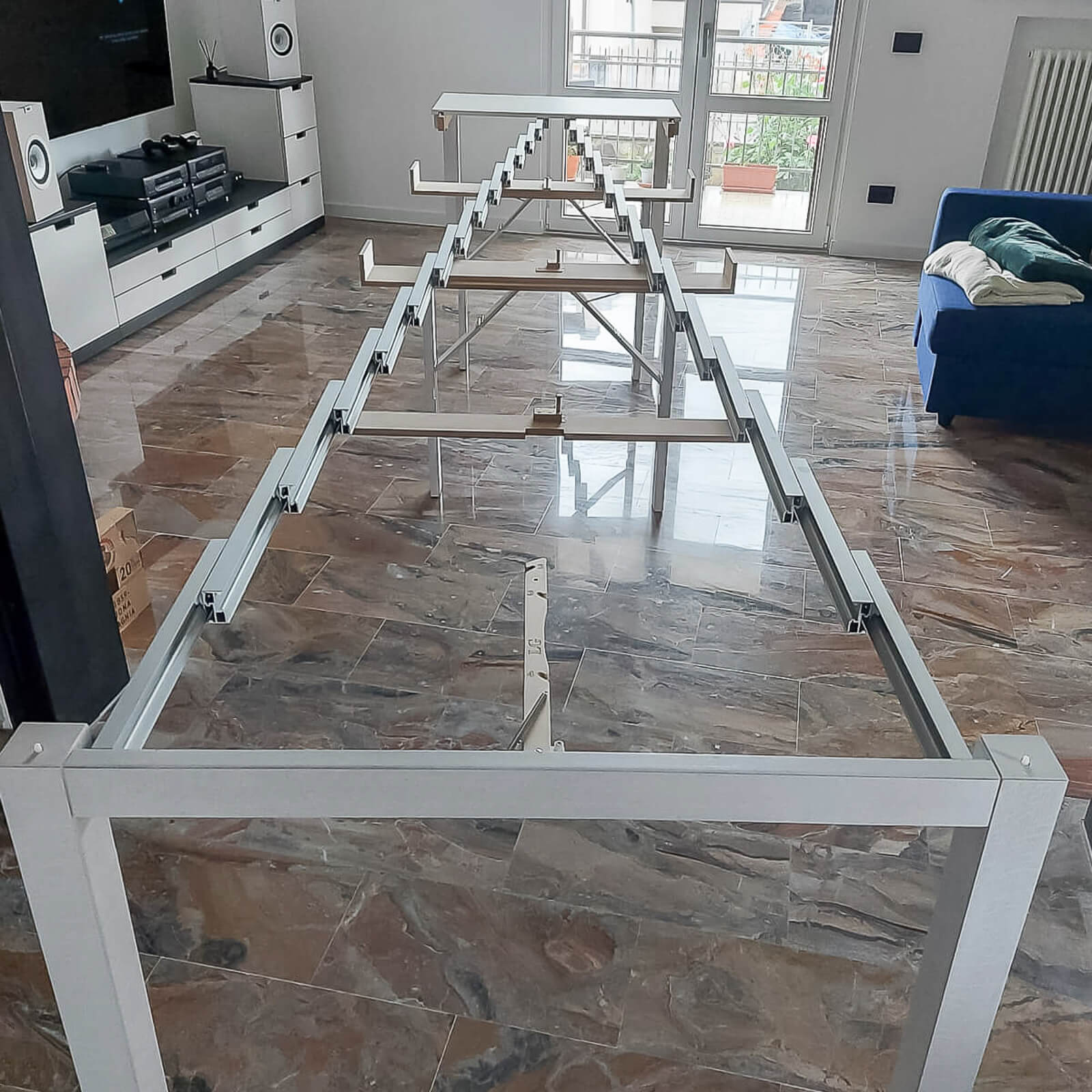 Extendable Lacquered Console Table Made in Italy - LG Lesmo